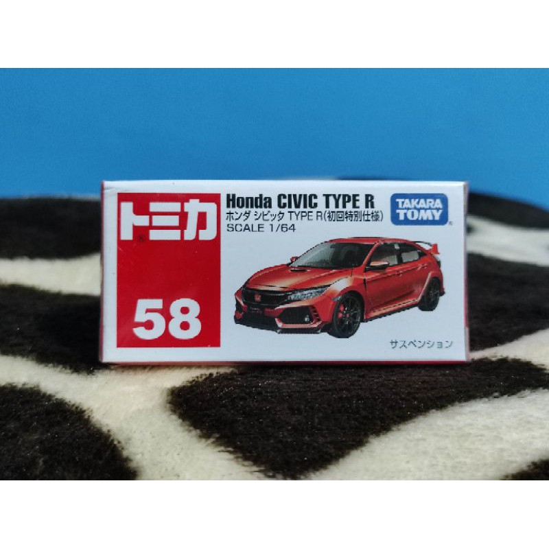 Takara Tomy Tomica Regular No. 58 Honda Civic Type R FK8 Red & White ...