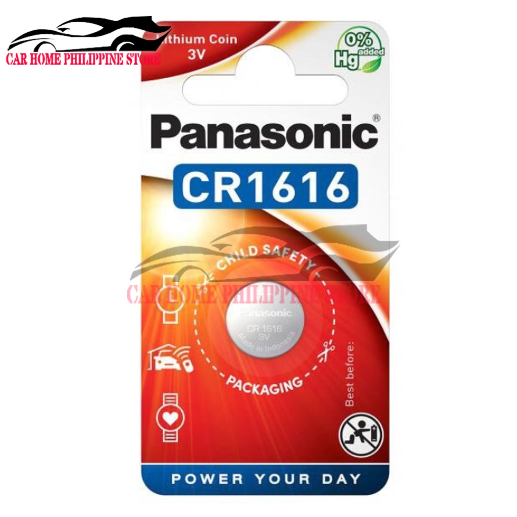 Panasonic CR1616 Battery (1pc) DL1616 ECR1616 1616 3V Lithium Batteries ...