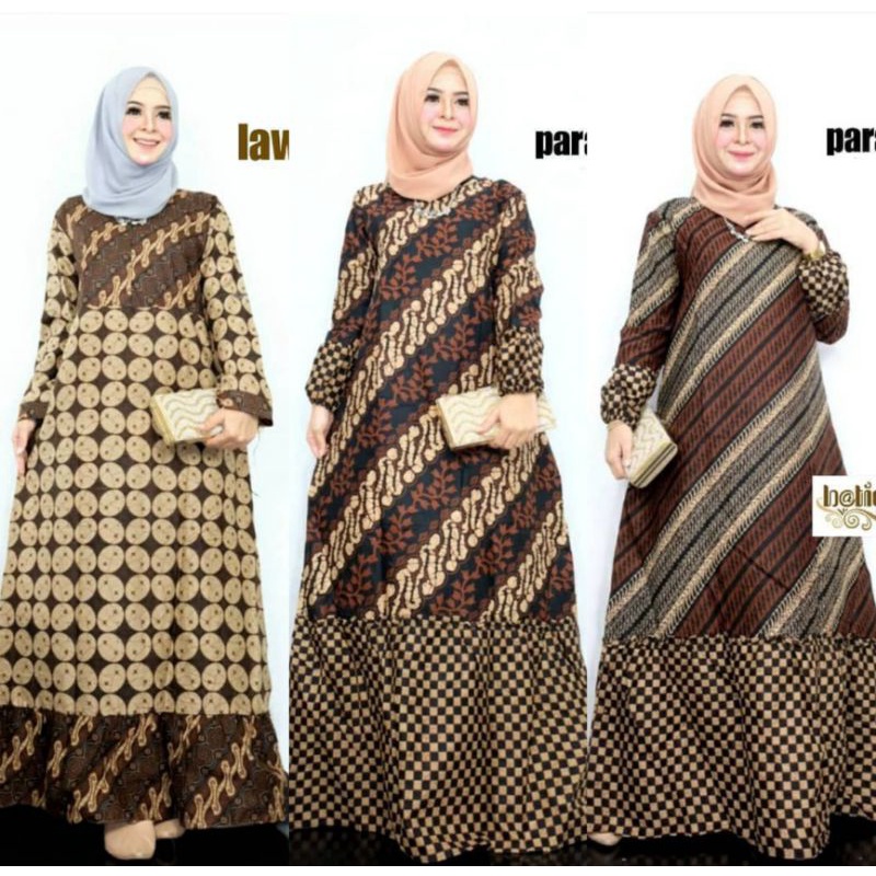 Gamis BATIK MANGGAR,PADI, SEKAR, CANTIK,KUBIS, Fans, Leaves,KUPU ...