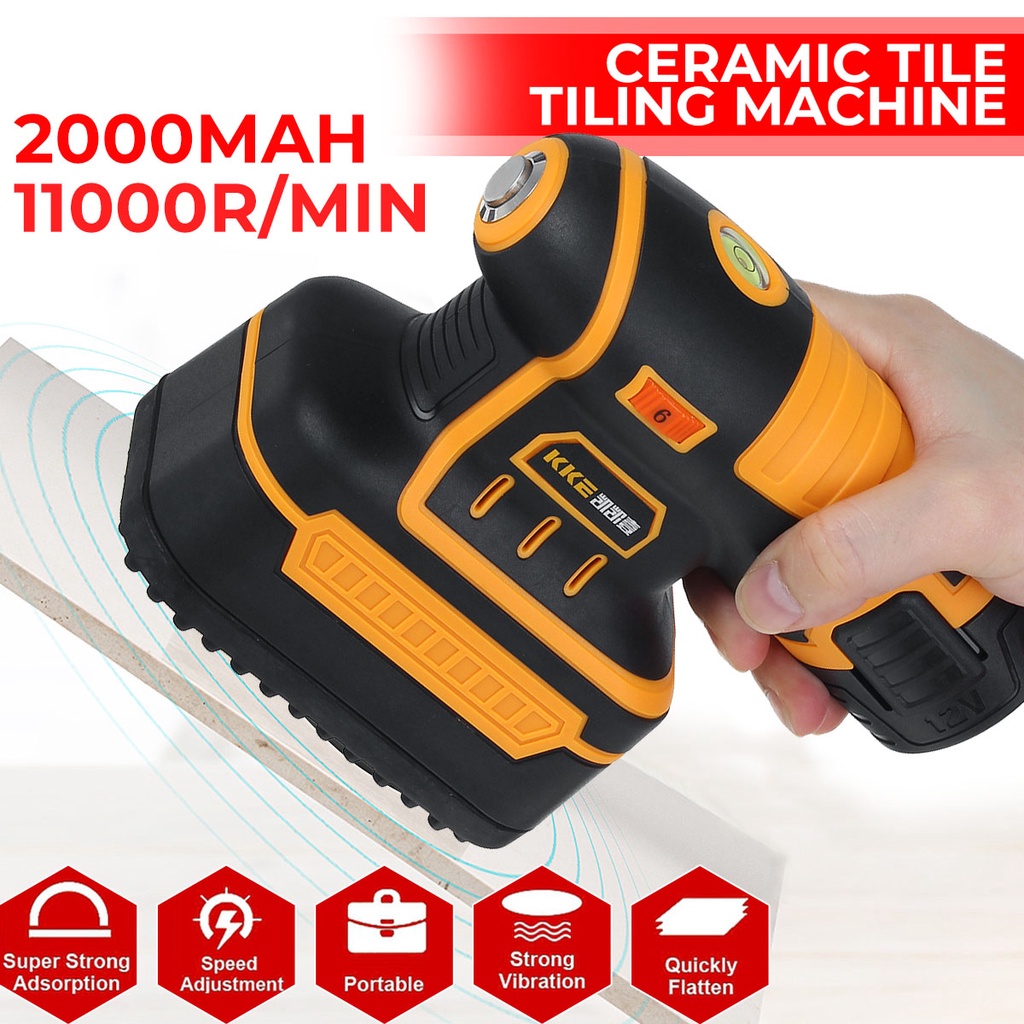 16.8V 11000r/min Portable Tile Vibrator For 50kg Tiles Floor Plaster ...