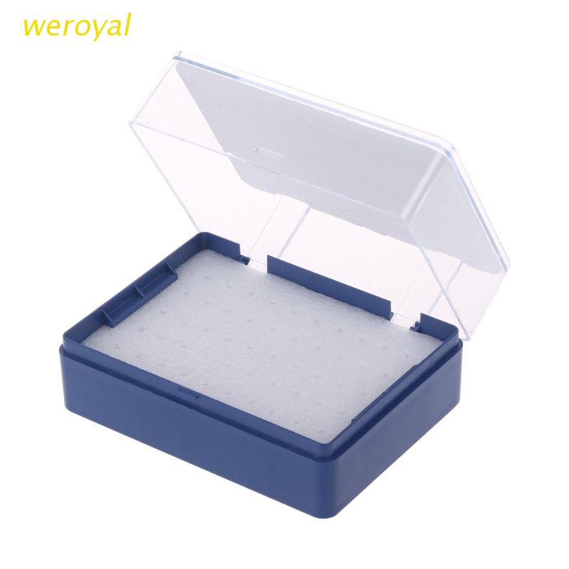 weroyal Plastic Storage Box With Foam Milling Cutter Organizer For 50 ...