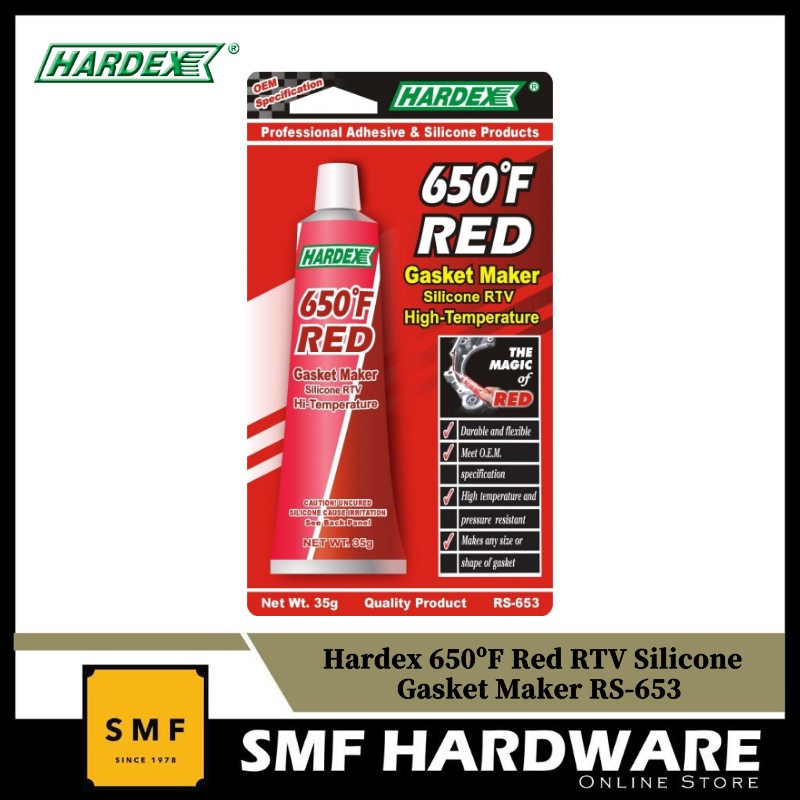Hardex 650 F Red RTV Silicone Gasket Maker (RS-653) | Shopee Philippines