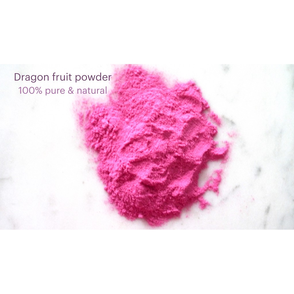 Dragon FRUIT PURE POWDER NET 100 GR 100% PURE NATURAL NO ADDED SUGAR ...
