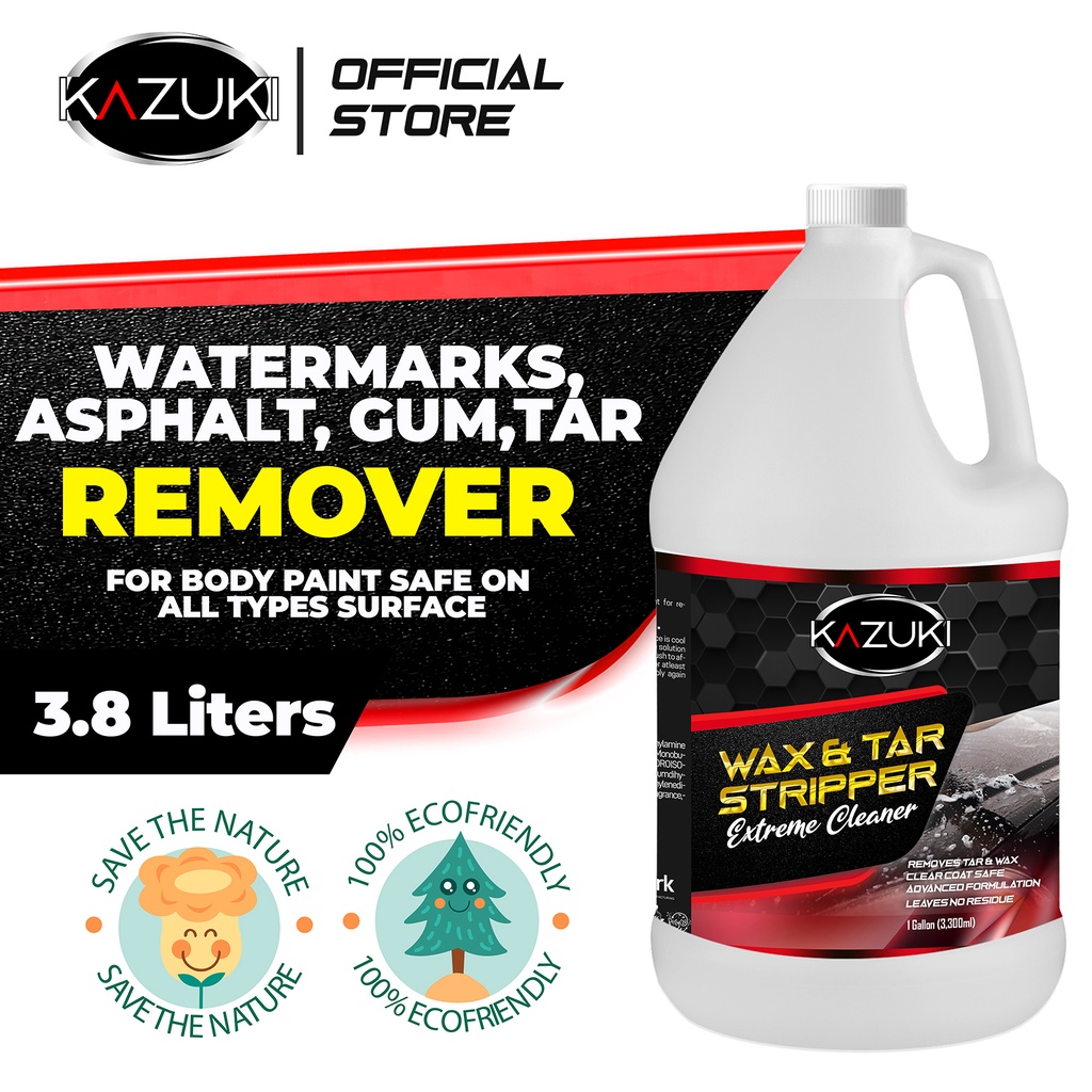 Kazuki Wax & Tar Stripper - Extreme Vehicle Safe Cleaner, Powerful, Non ...
