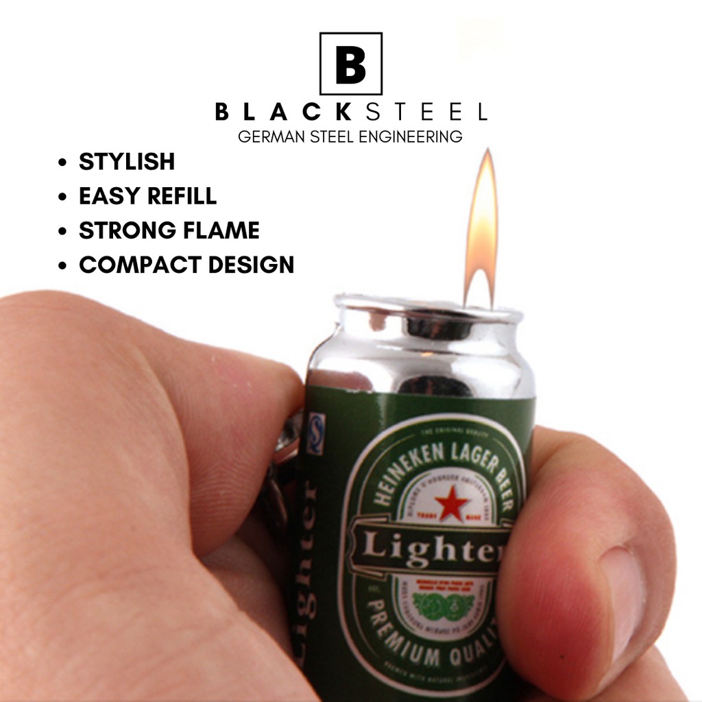 LIGHTER | Unique Heineken Beer Lighter with Key Chain | FREE BUTANE ...