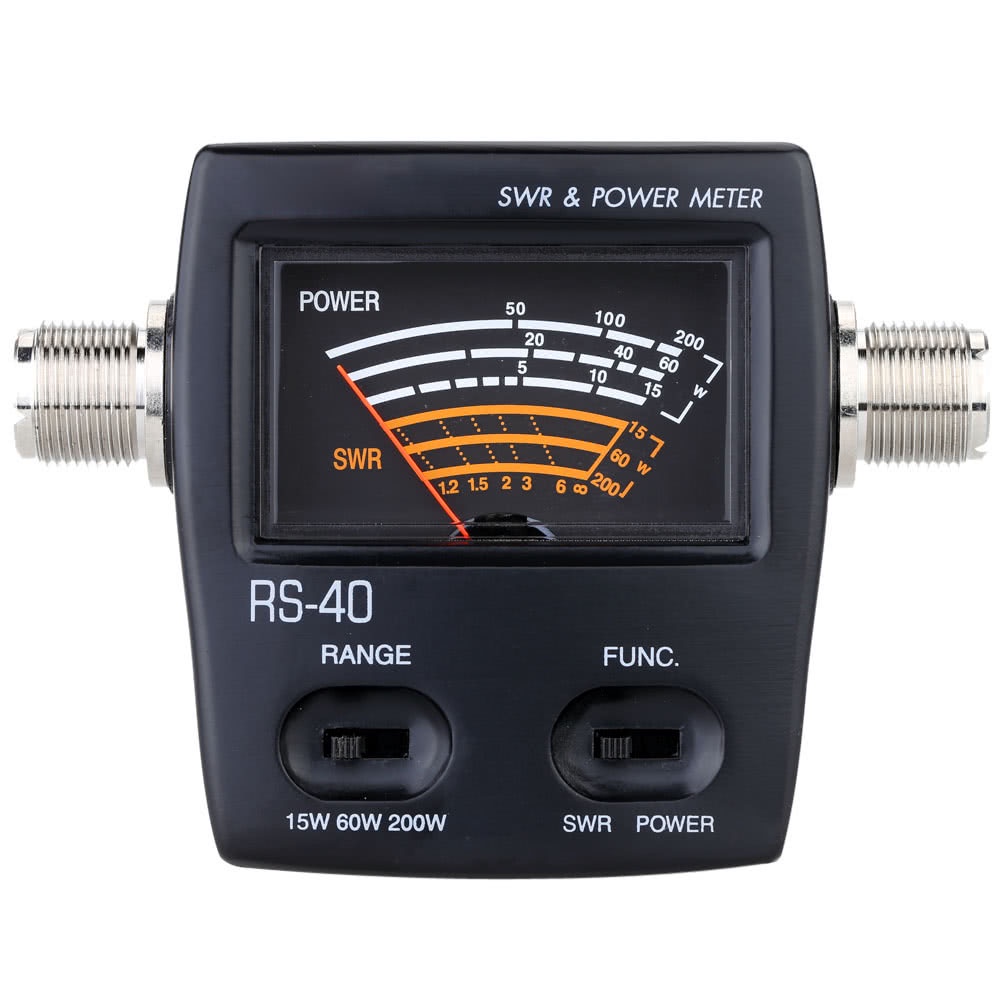 SWR Standing Wave Ratio Watt Power Meter for HAM Mobile VHF UHF 200W ...