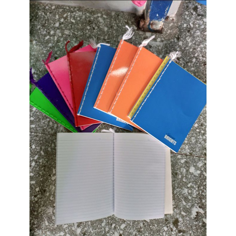 10 pcs Notebook w/yarn for grade 4-6 and highschool Plain color only ...