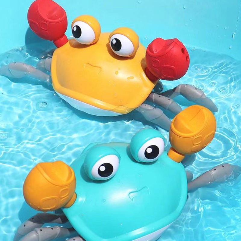 Monstermarketing Cute Bathing Crab Toy Walking Crab Swimming Wind-up ...