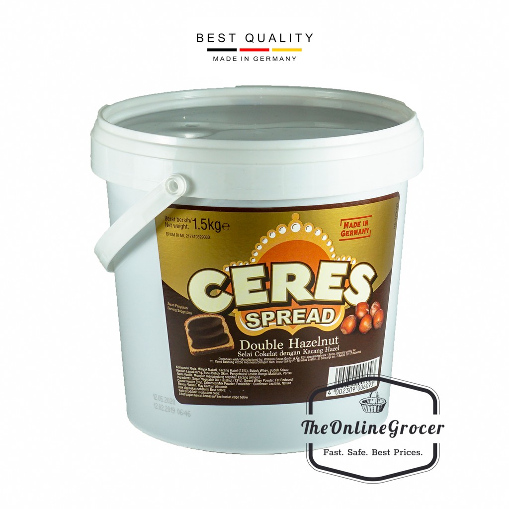 Ceres Double Hazelnut Spread – Chocolate Hazelnut Spread 1.5kg | Shopee ...