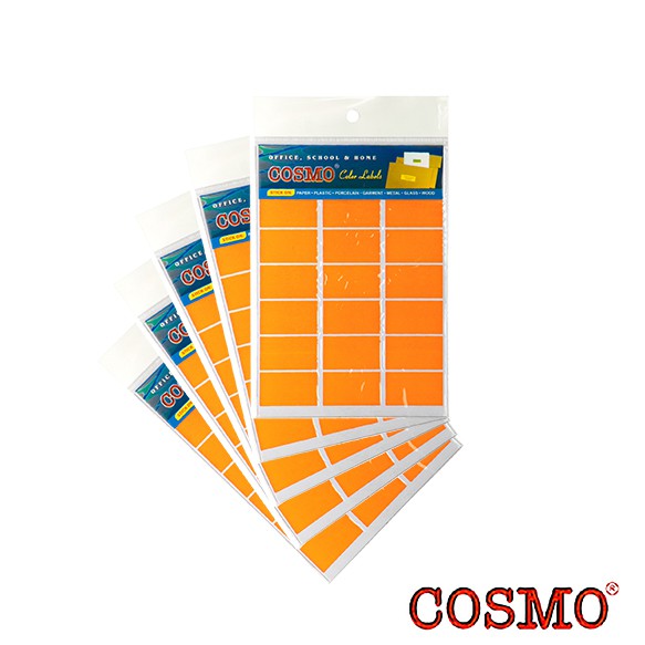 Cosmo Labels Rectangle (5Packs) | Shopee Philippines