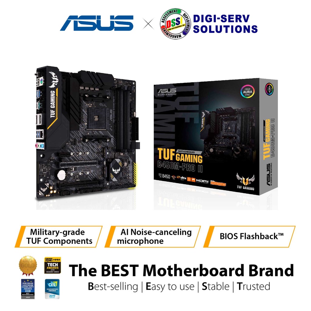 Asus TUF GAMING B450M-PRO II, AMD B450 (AM4) mATX gaming motherboard w ...