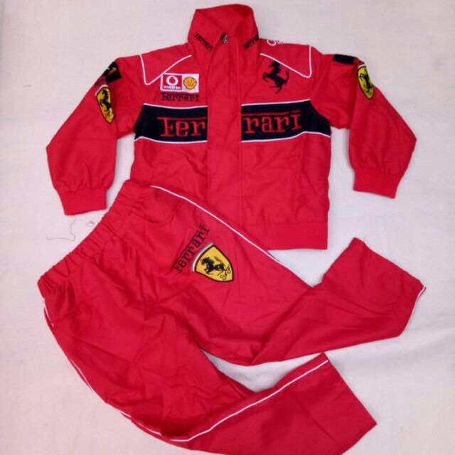 Ferrari kids Jacket F1 Set separate cap | Shopee Philippines