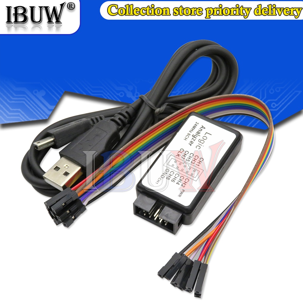 1PCS 1 set USB Logic SCM 24MHz 8 Channel 24M/seconds Logic Analyzer ...