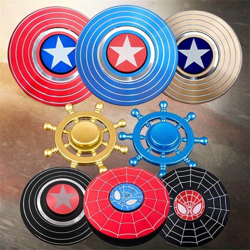 TWINKLE1 Ready Stock Captain America Hand Spinner Exclusive Metal ...