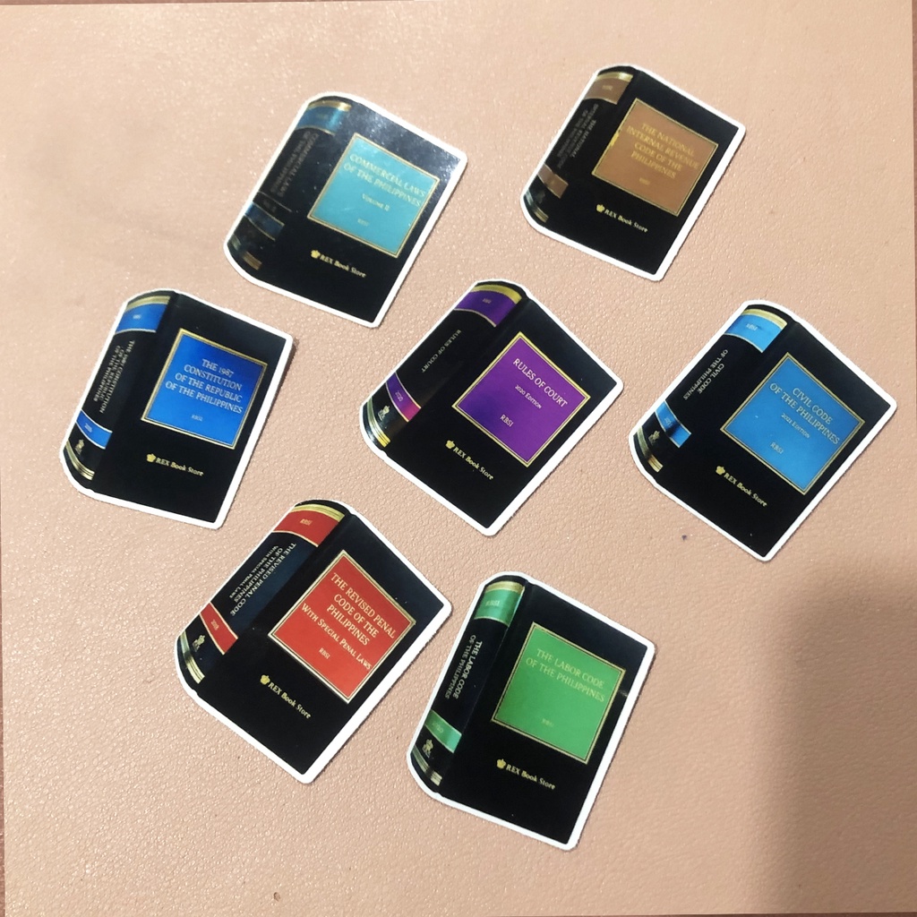 Brand New school inspired custom waterproof Sticker Packs Law books ...