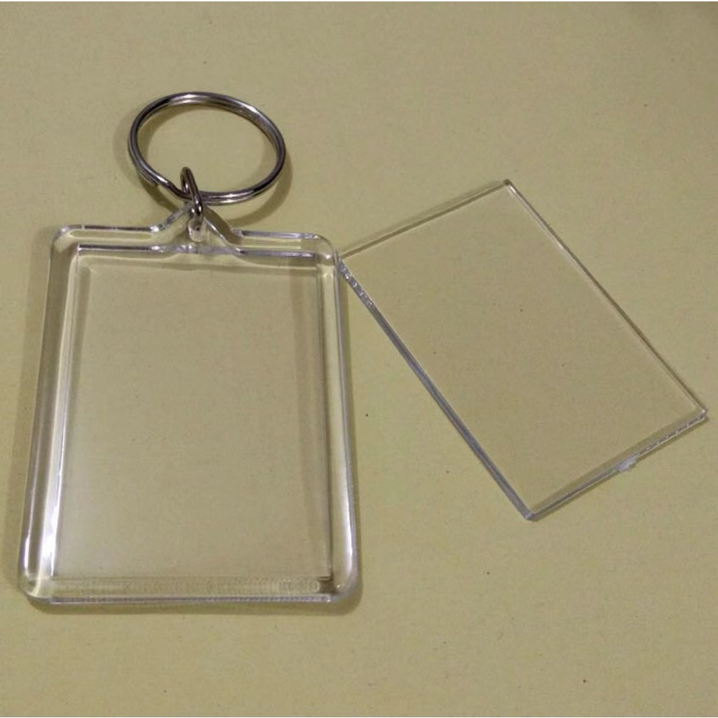 10 PCS Acrylic Rectangle Shape Keychain Photo Insert | Shopee Philippines
