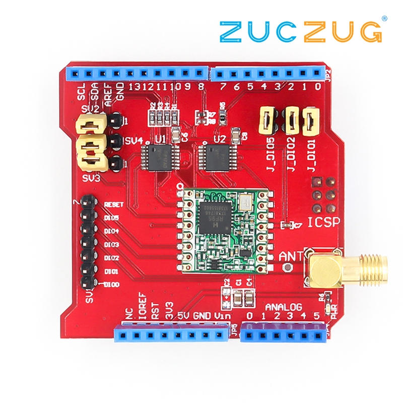 Long Distance Wireless 433 868 915mhz Lora Shield Leonardo Uno