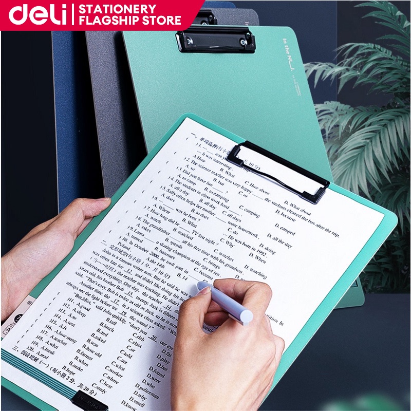 Nusign by Deli Clipboard A4 Paper Clip Office Supplies 1pc NS179 | Shopee Philippines