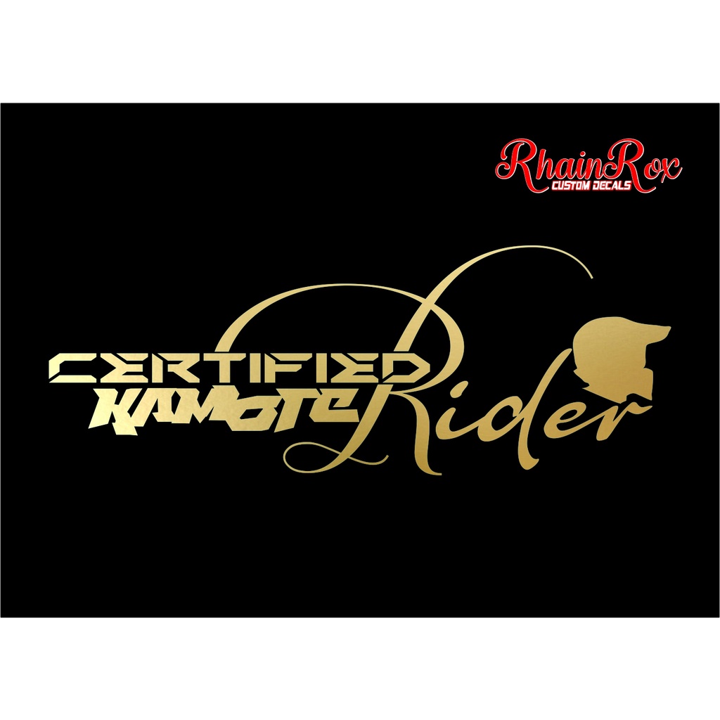 Certified Kamote Rider Sticker | Shopee Philippines