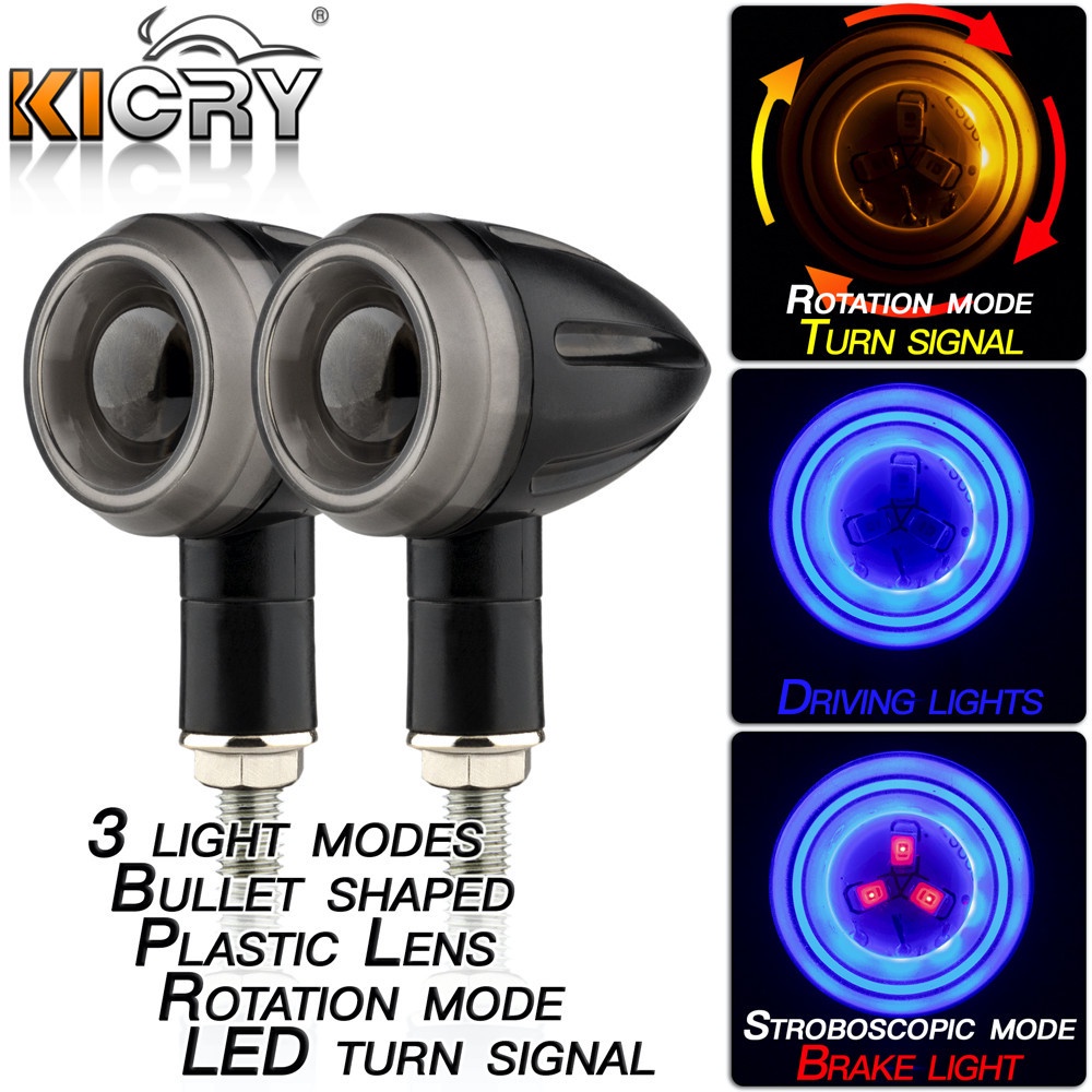KICRY ROTARY RUNNING LED SIGNAL LIGHT UNIVERSAL Y15ZR Y15 Y125Z RS150 ...