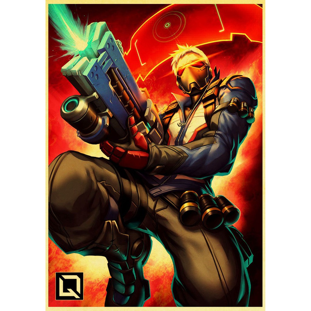 Game Poster Overwatch widowmaker retro posters kraft wall paper High ...