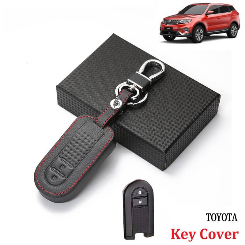 For Toyota Rush Wigo Gen 3 Keyless Remote Key Leather Cover Casing Car ...