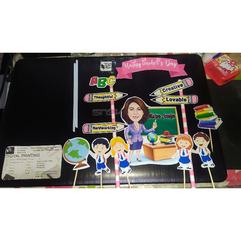 customized photo printed cake toppers Happy Teachers Day and students themed | Shopee Philippines
