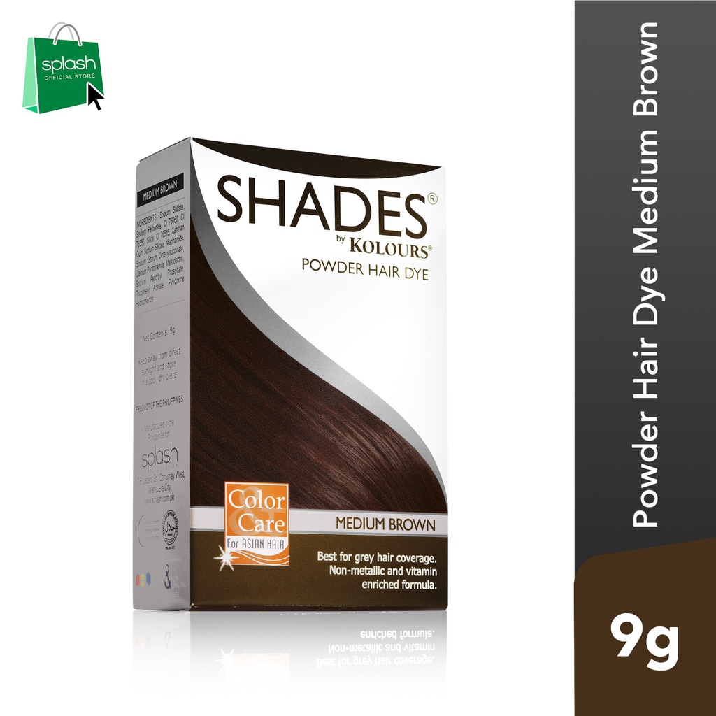 Shades Powder Hair Dye Medium Brown 9g | Shopee Philippines