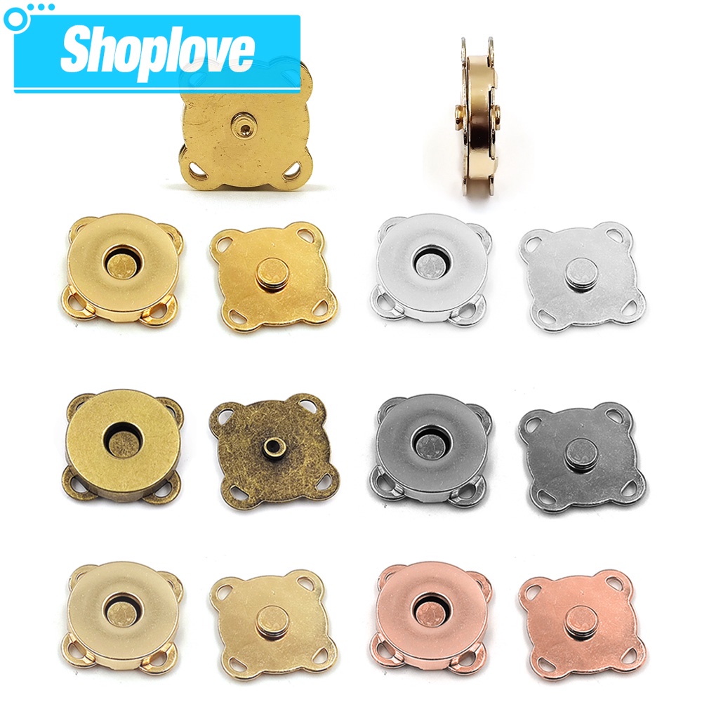 10Pcs Magnet Butang Magnetic Snap Fasteners Magnetic Clasps Purse Snaps ...