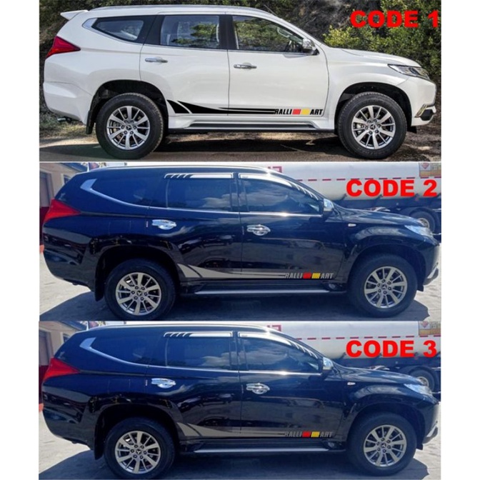 Mitsubishi Montero Car Sticker Ralliart Design Gen 3 | Shopee Philippines
