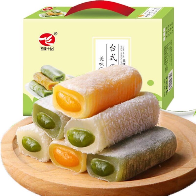 Taiwanese long Mochi cake 800gr mixed with 3 flavors produced December ...