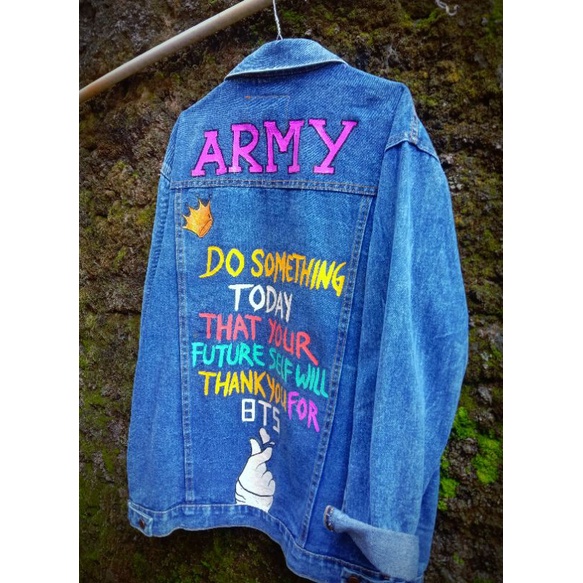 Bts- BTS CUSTOM Jacket BTS Can Add Your Own Name!! | Shopee Philippines