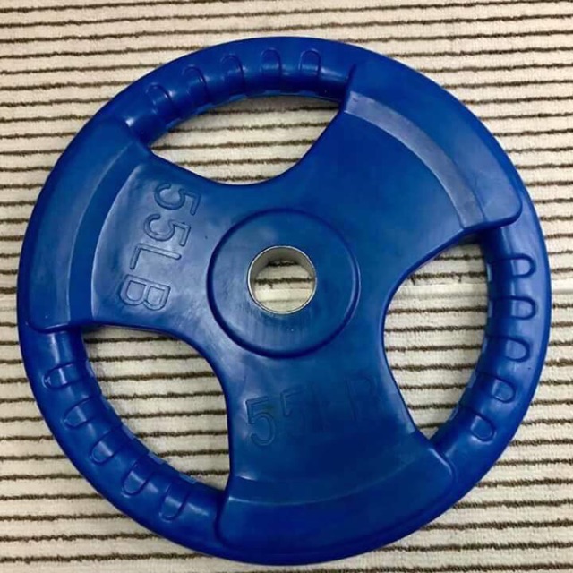 Pair of 55 pounds lbs olympic barbell plates weights | Shopee Philippines