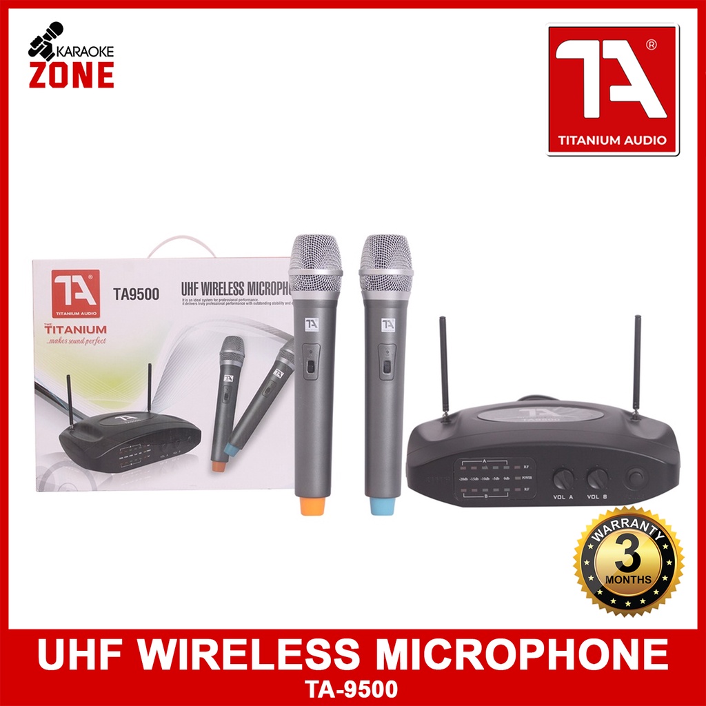 Titanium Audio TA9500 UHF Professional Wireless Microphone | Shopee ...