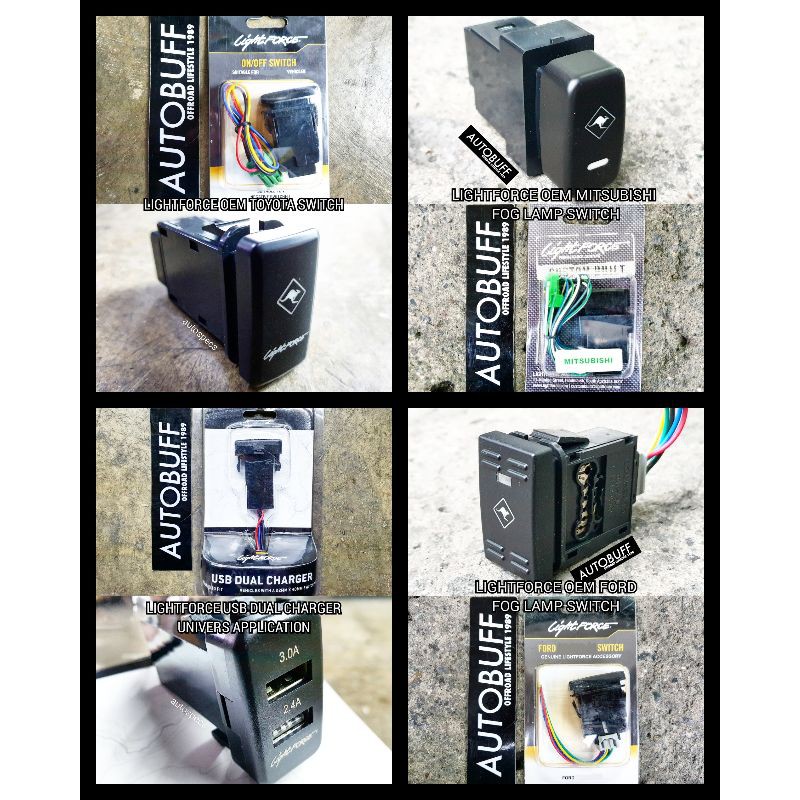 Lightforce OEM Fog Lamp Switch: Toyota, Ford, Mitsubishi, Nissan, Mazda ...