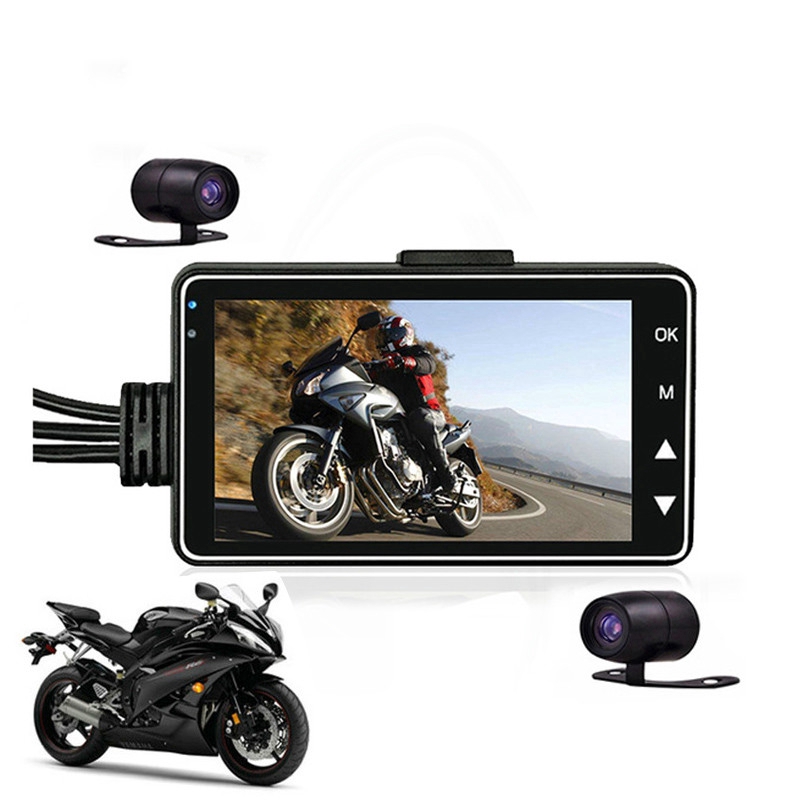 Motorcycle DVR Camera Motor Motorbike Dash Cam with Special Dual-track ...