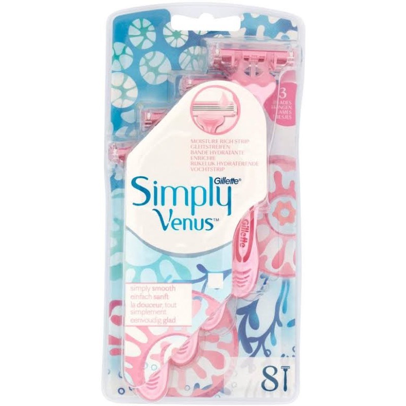 Gillette Simply Venus Disposable Razors 8pcs per Pack | Shopee Philippines