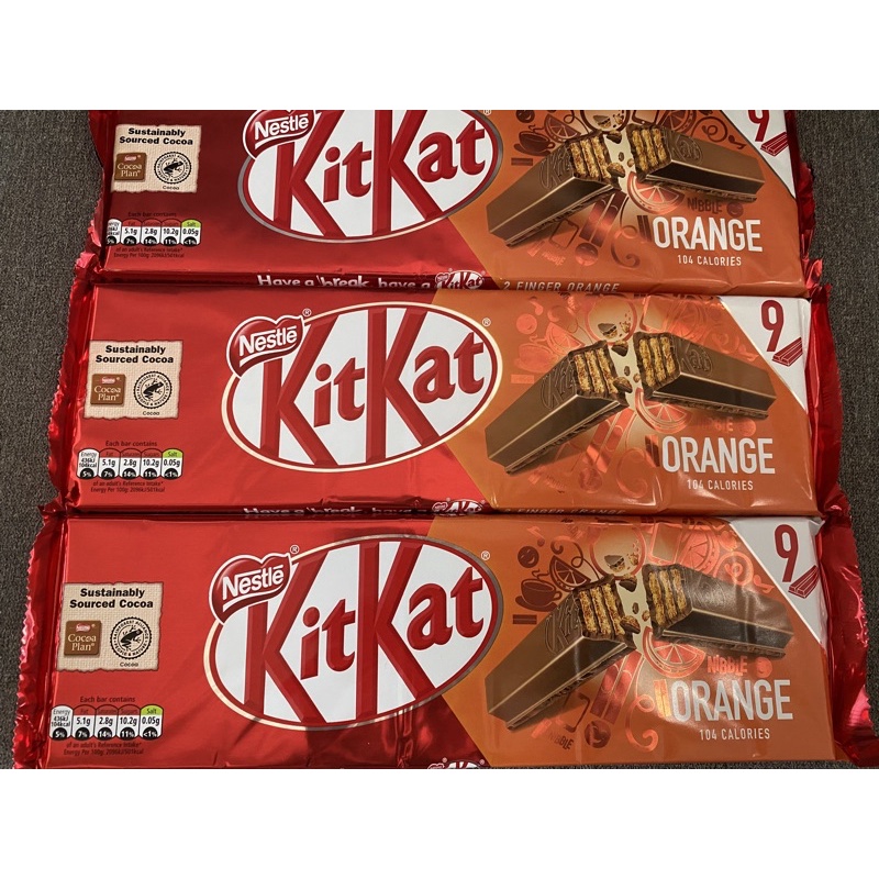 Kit Kat 9 BARS 2 Fingers Wafer Milk Chocolate DARK/HONEYCOMB/ORANGE ...