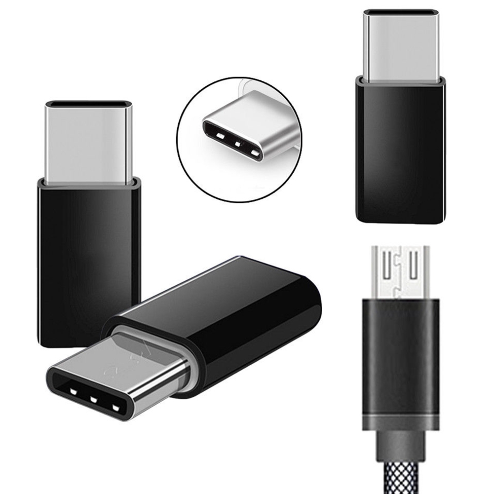 Android To Type C Mobile Phone Charging Data Adapter Black | Shopee ...