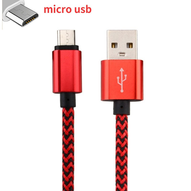 1.8M 2.4A Android Micro USB Cable Fast Charging Data Cable | Shopee ...
