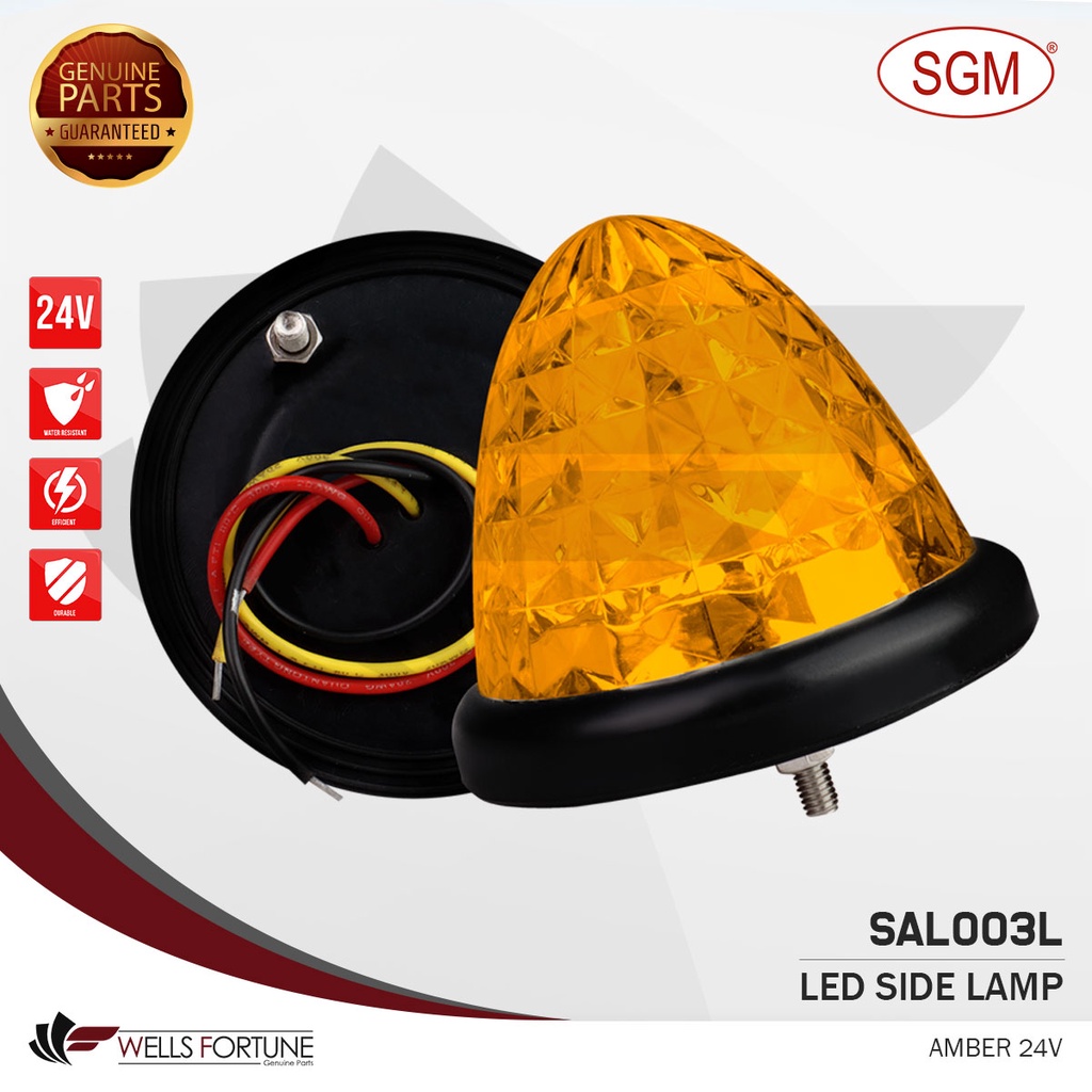 SGM LED SIDE MARKER LIGHT LED CLEARANCE LAMP FOR TRUCK JEEP 24 VOLTS ...