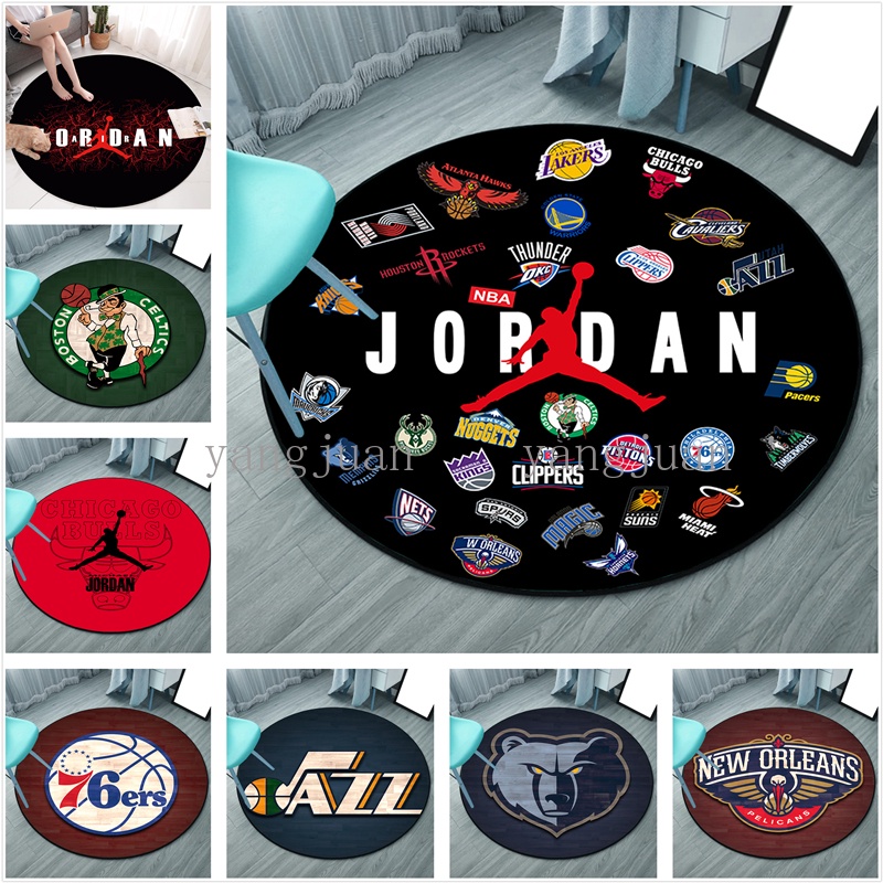 NBA Round Carpet Street Wear Rocket Lakers Warriors Basketball Team ...