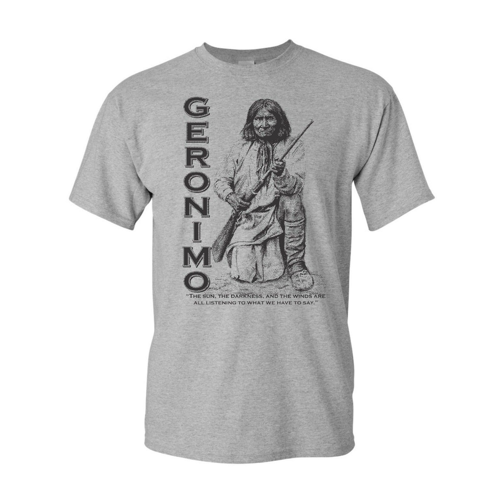 Novelty Print Wear Fashion t shirt Geronimo Indian Native American ...