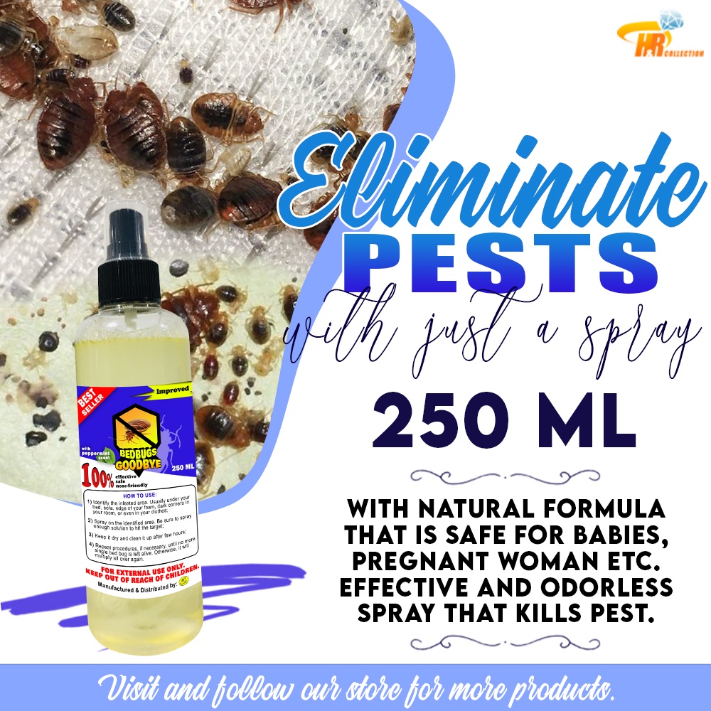 BEDBUGS GOODBYE SPRAY 250ml — Bedbugs Killer Bedbugs Remover Pamatay ...