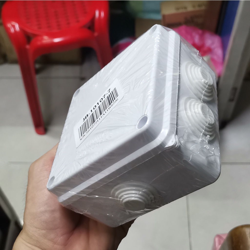 10x10 cm 100x100mm Water Proof CCTV Junction Box White (IP65) | Shopee ...