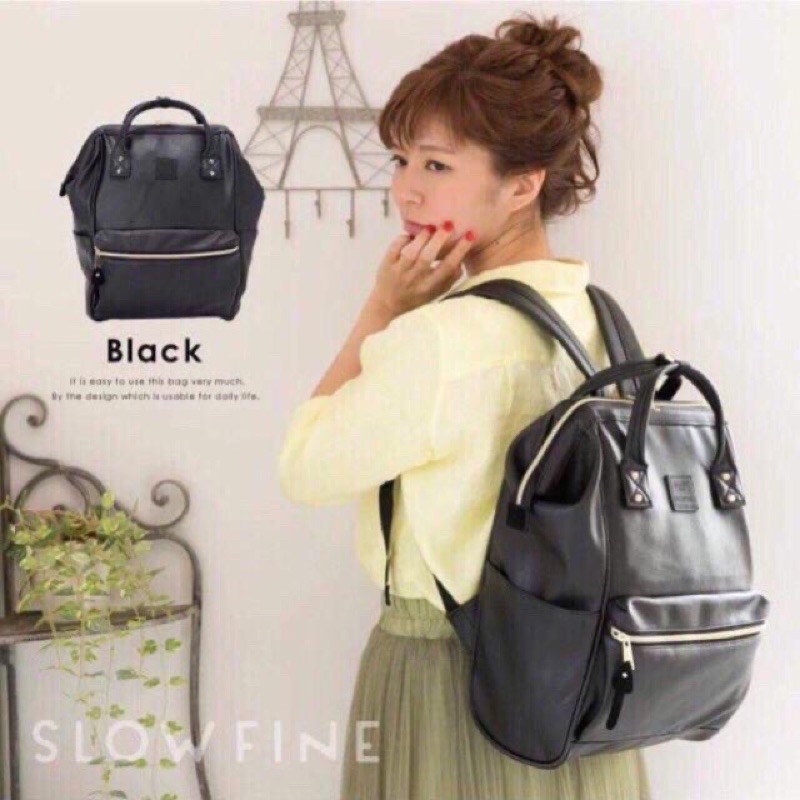 Anello leather backpack （Large） | Shopee Philippines