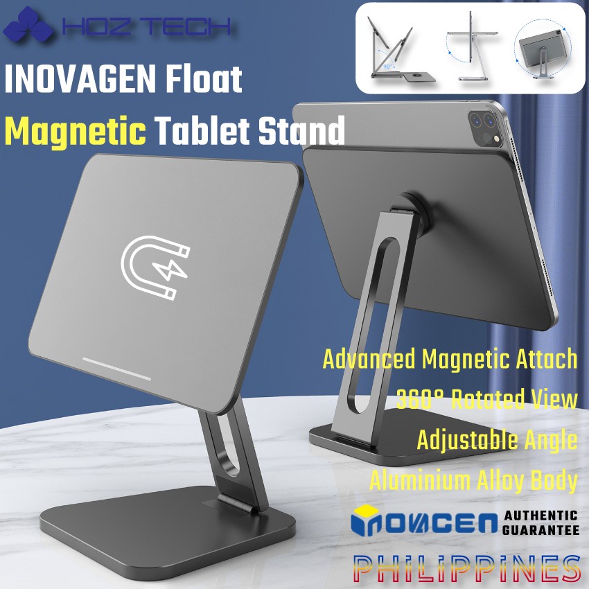 INOVAGEN FLOAT Magnetic Tablet Stand/Aluminum Adjustable Foldable Snap Tablet Holder Suit For ...