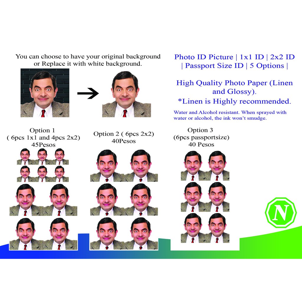 Photo ID Picture | 1x1 ID | 2x2 ID | Passport Size ID | 5 Options ...