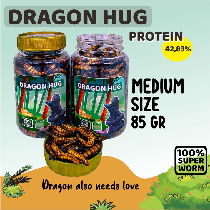 German Tenacious Caterpillar Dragon Hug Reptile Pellet Food Feed ...