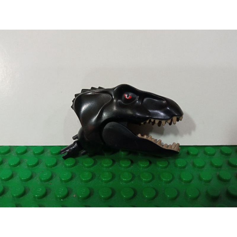 Authentic Lego Dinosaur Head Indoraptor with Pin, Dark Tan Teeth No ...